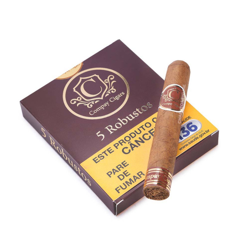 Charuto Compay Cigars Robusto - Petaca com 5