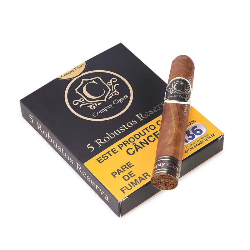 Charuto Compay Cigars Robusto Maduro - Petaca com 5