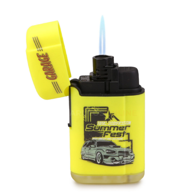 Isqueiro Maçarico Firestar Garage - Amarelo (1 Chama)