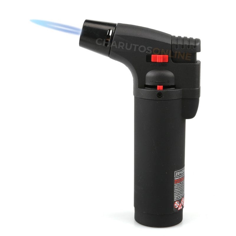 Isqueiro Maçarico Torch Jet Zengaz - Preto (1 chama)