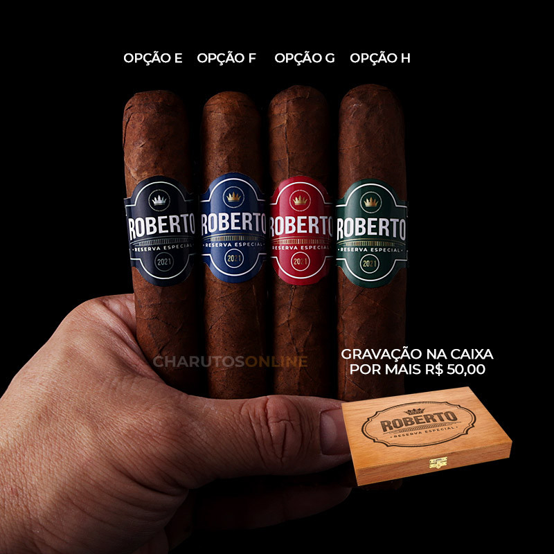 Charutos Personalizados Nacional Premium - Caixa com 10