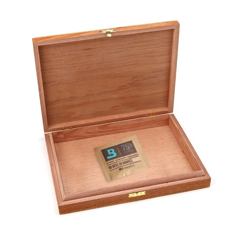 Umidor de Viagem em Cedro para 10 Charutos com Mini Boveda